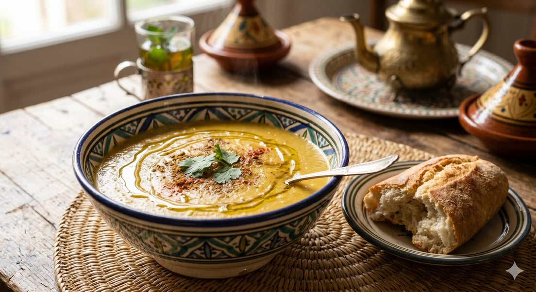 Bisarra (Moroccan Fava Bean Soup) | Moroccan Plate